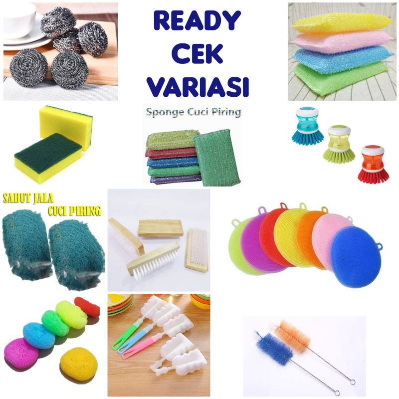 Jual SPONS CUCI PIRING METALIK/SPONS CUCI PIRING BIASA/SABUT JALA/SABUT ...