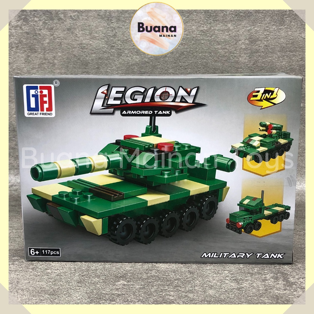 Jual BRICKS GREAT FRIEND LEGION MINI WAR TANK MAINAN EDUKASI ANAK BRICK ...