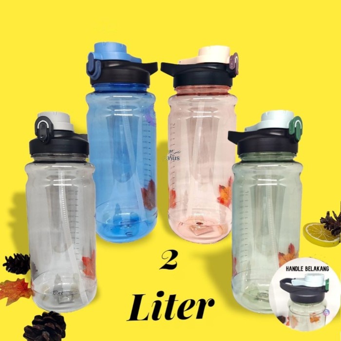 Jual Botol Air Minum Jumbo Clip On 2 Liter - Botol Air Minum 2000 ml ...