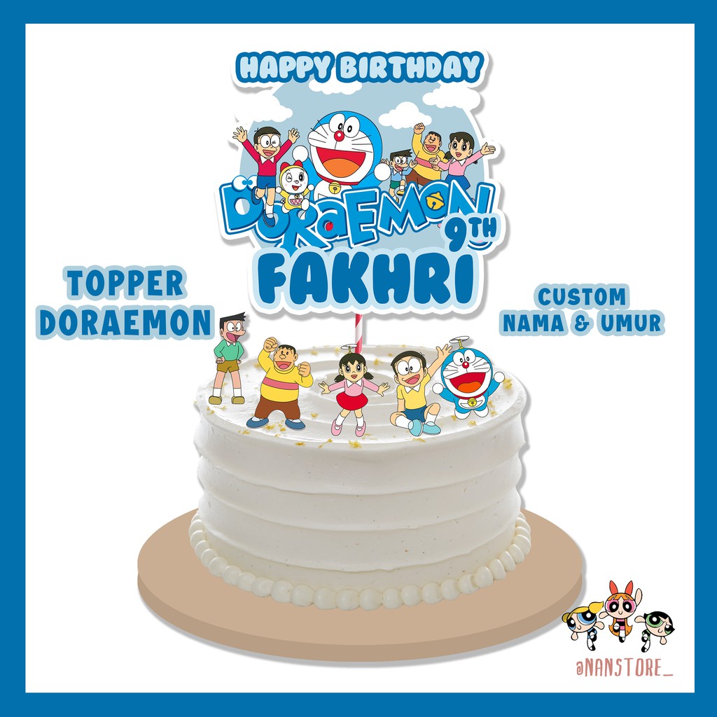 Jual Topper Cake Custom Doraemon | Shopee Indonesia