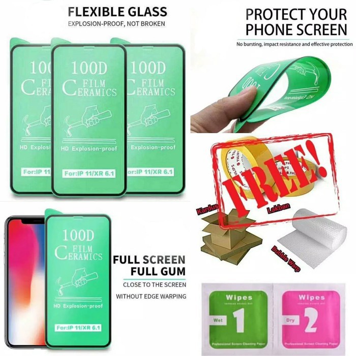 Jual Tempered Glass Full Cover Ceramic ( ANTI PECAH) pelindung layar Hp ...