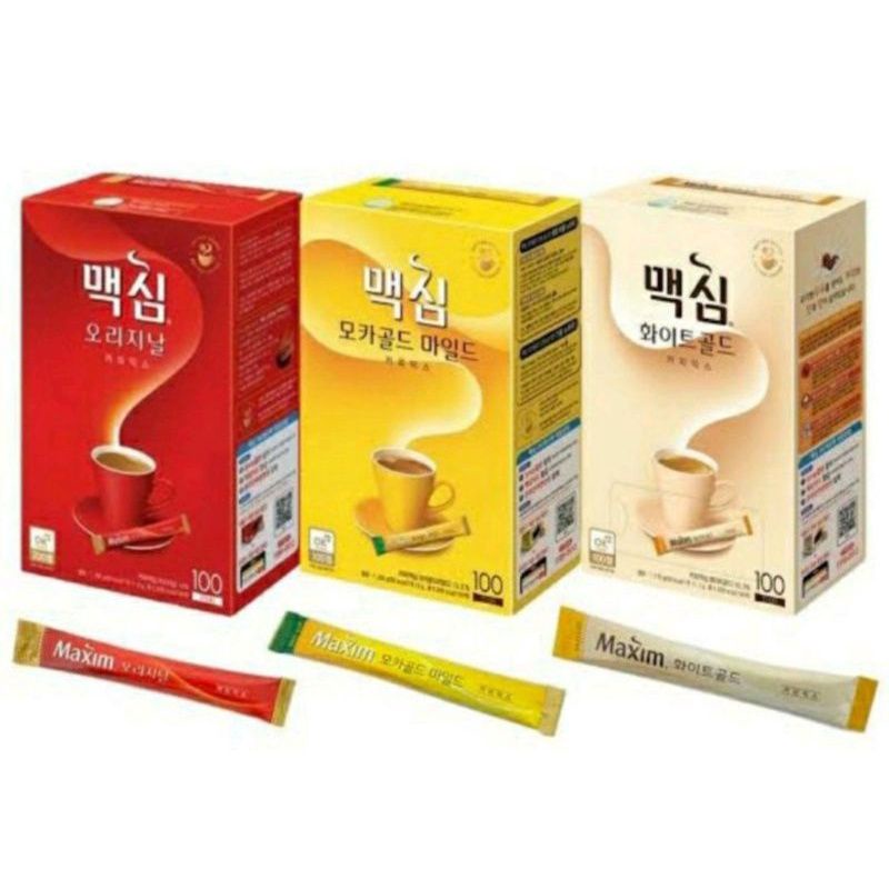 Jual Maxim Original Coffee (100 Sachet) 3 varian rasa | Shopee Indonesia