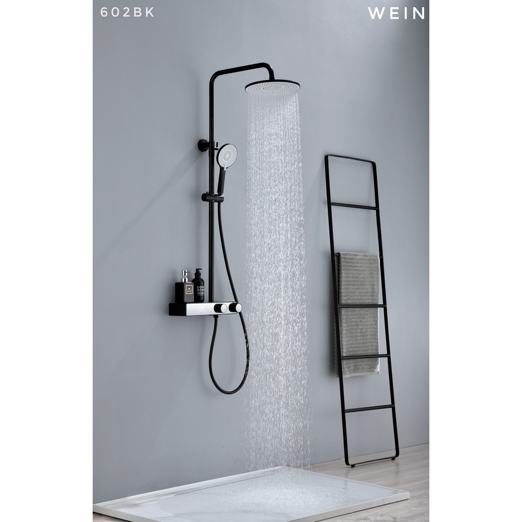 Jual Shower Set Keran Mandi Kran Panas Dingin Mixer Hitam Black Tiang ...