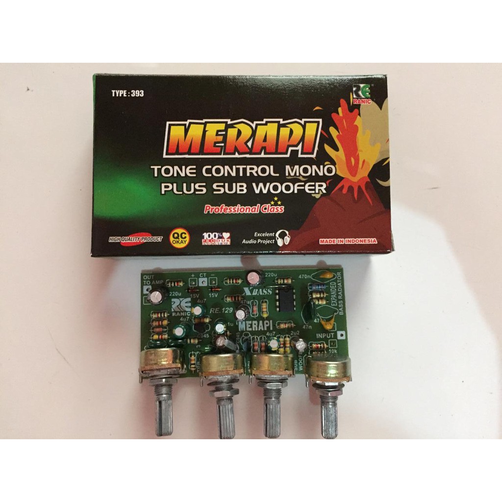 Jual TONE CONTROL MONO PLUS SUBWOOFER MERAPI | Shopee Indonesia