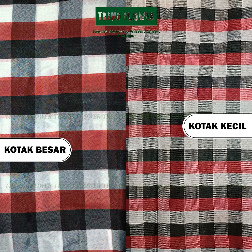 Jual KAIN KOTAK MERAH HITAM PUTIH TRIDATU KAIN BALI MERAH HITAM PUTIH KAIN ADAT KAIN POLENG BALI ...