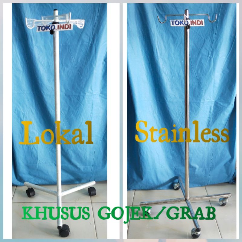 Jual Tiang Infus Stainless/Tiang Infus Lokal/Standart Infus/Standard ...