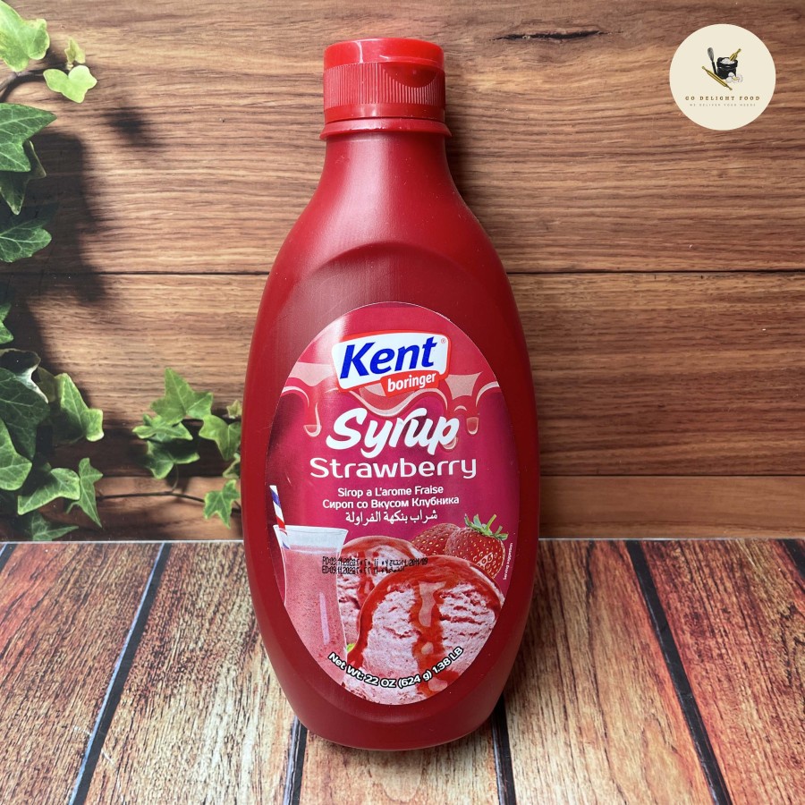 Jual Kent Boringer Strawberry Syrup - 624G (HIGH QUALITY) | Shopee ...