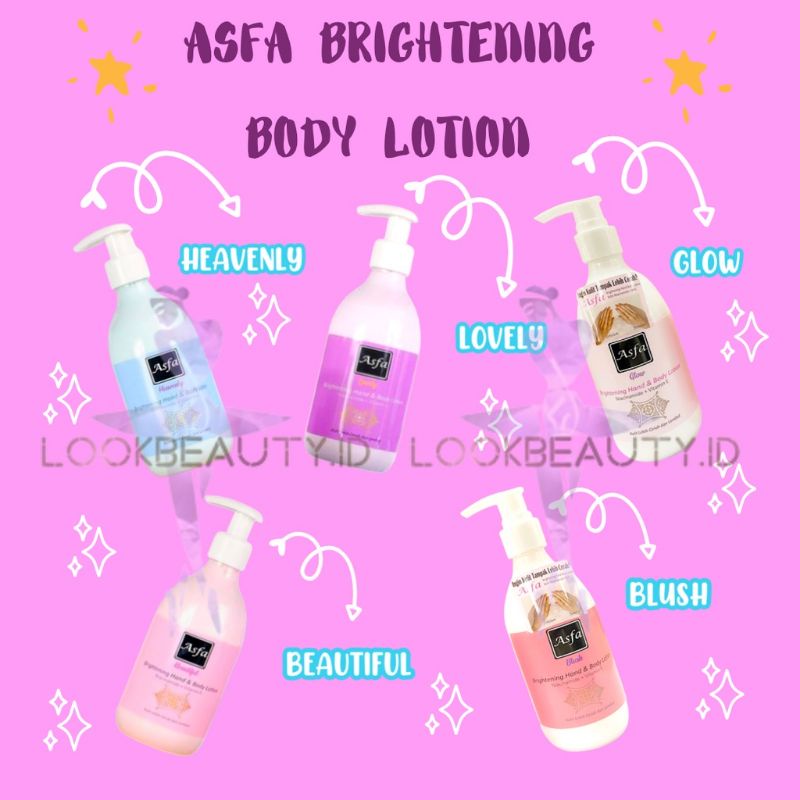 Jual ASFA Brightening Body Lotion with Niacinamide dan Vitamin E 300ml ...