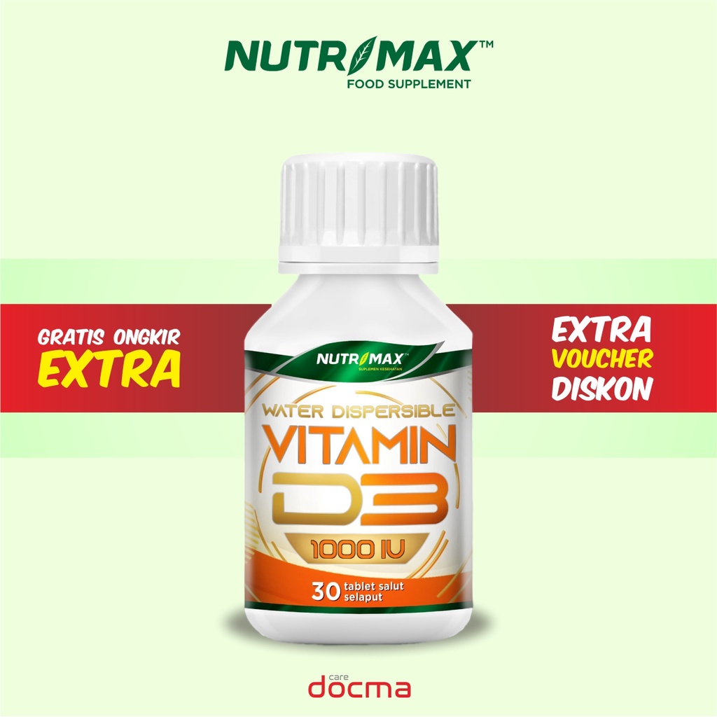 Jual Nutrimax Vitamin Vit D3 1000 Iu Isi 30 Tablet Shopee Indonesia