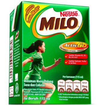 Jual Susu MILO UHT 110 ml 1 karton isi 36 pcs | Shopee Indonesia