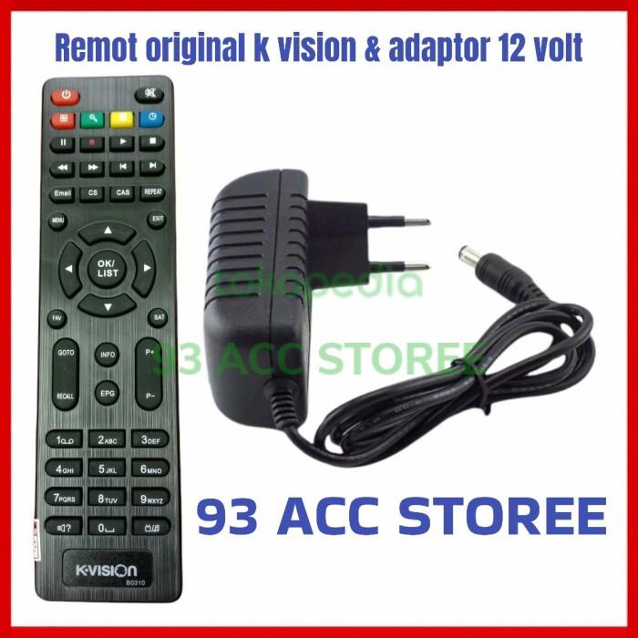 Jual Remot Resiver Receiver K Vision Bromo C2000 Plus Adaptor 12 Volt ...