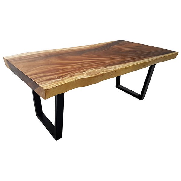 Jual meja makan kayu solid wood dining table suar trembesi | Shopee ...