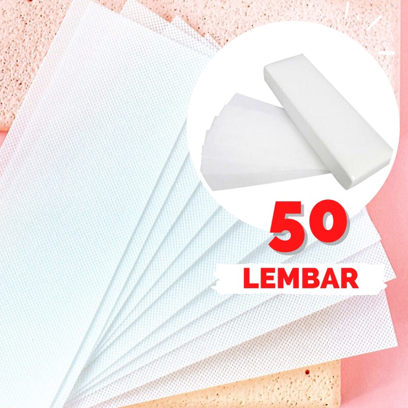 Jual (50 lembar) BISA DICUCI Kertas Waxing / Kain Waxing / Strip Wax ...
