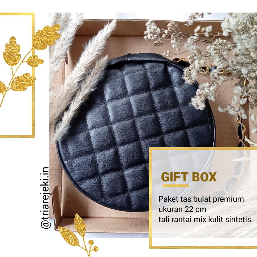 Jual GIFT BOX TAS BULAT kotak kado hampers | Shopee Indonesia