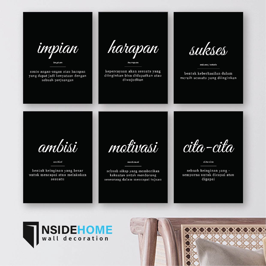 Jual Poster Kayu Kata kata Mutiara Dekorasi Kamar Hiasan Dinding ...