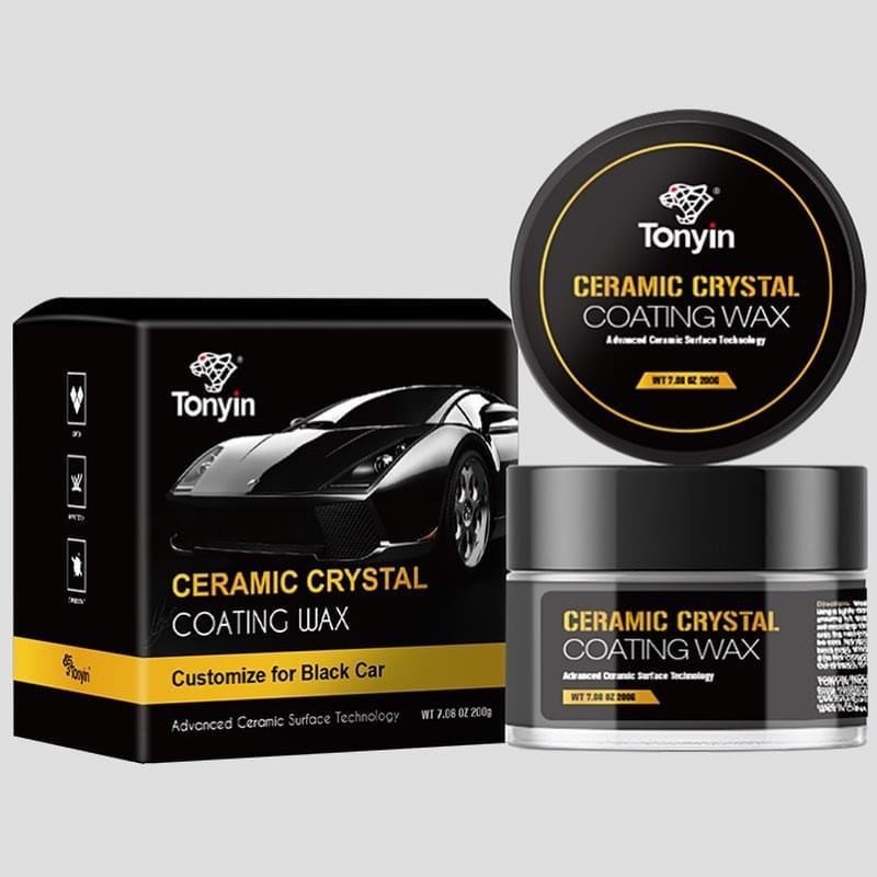 Jual Tonyin Ceramic Crystal Coating Wax TW-04E isi 200 Gram (Black Wax ...