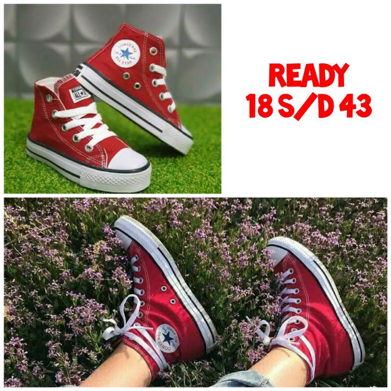 Jual BEST SELLER!!! Ready 18s/d43 Sepatu converse anak laki laki dan ...