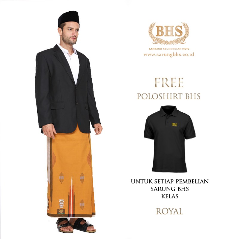 Jual Sarung BHS Gold Royal Motif Songket Traditional Gunung Warna ...