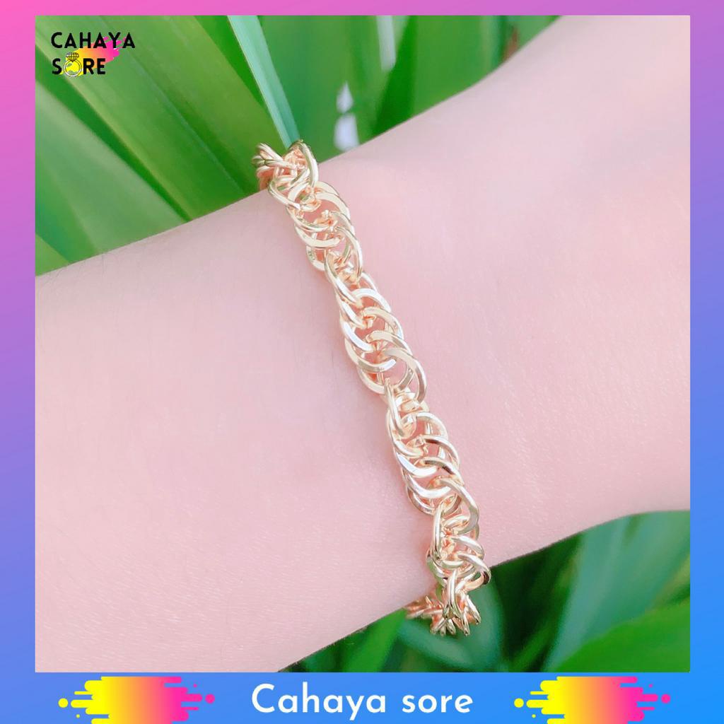 Jual Gelang Xuping Gold Gelang Tangan Dewasa Rantai Lampion G13 ...