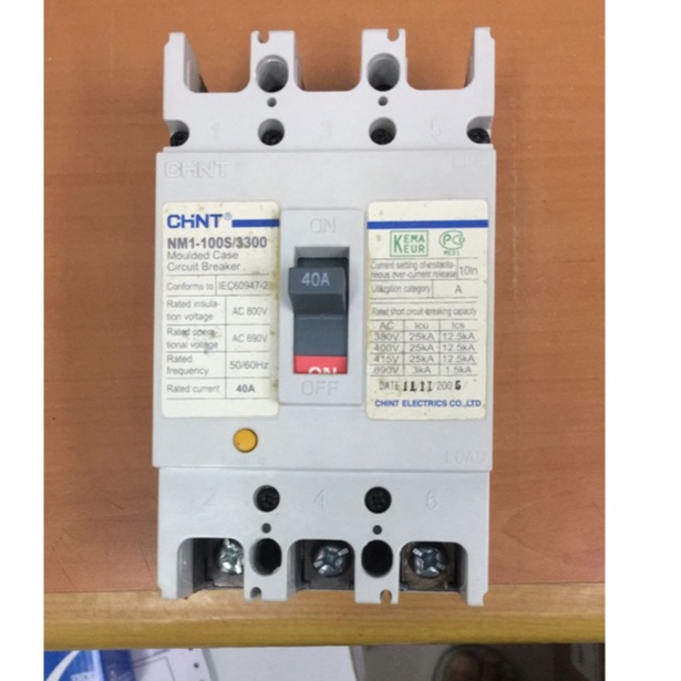Jual MCCB Breaker Chint NM1-100S 3P 25kA (40A) | Shopee Indonesia