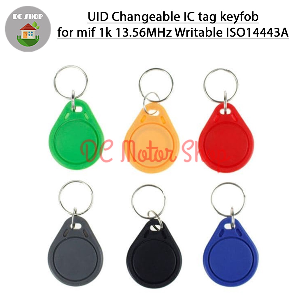 Jual UID Changeable IC tag keyfob for mif 1k 13.56MHz Writable ...