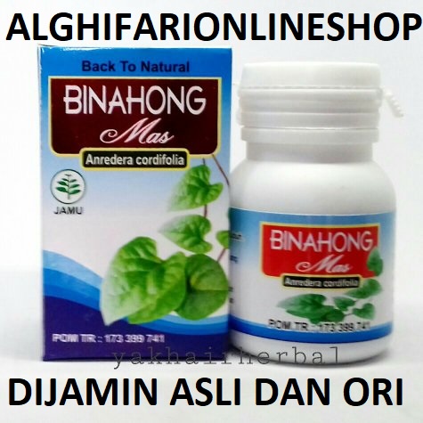 Jual Kapsul BINAHONG MAS ORIGINAL Ekstrak Daun Binahong Asli isi 60 kapsul | Shopee Indonesia