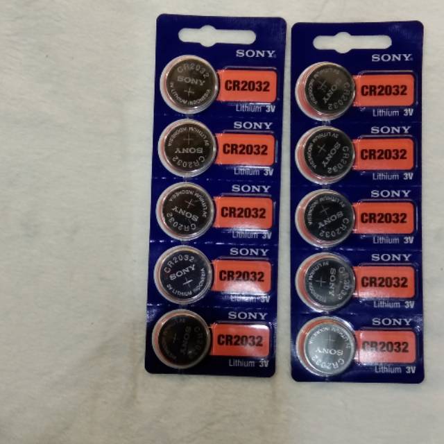 Jual Batere baterai sony original 2032 kancing bulat bentuk koin ...