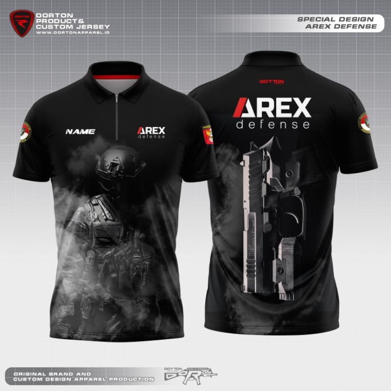 Jual Jersey Shooter Arex Defense - Jersey Custom - Kaos Menembak - Custom Design - Custom Desain ...
