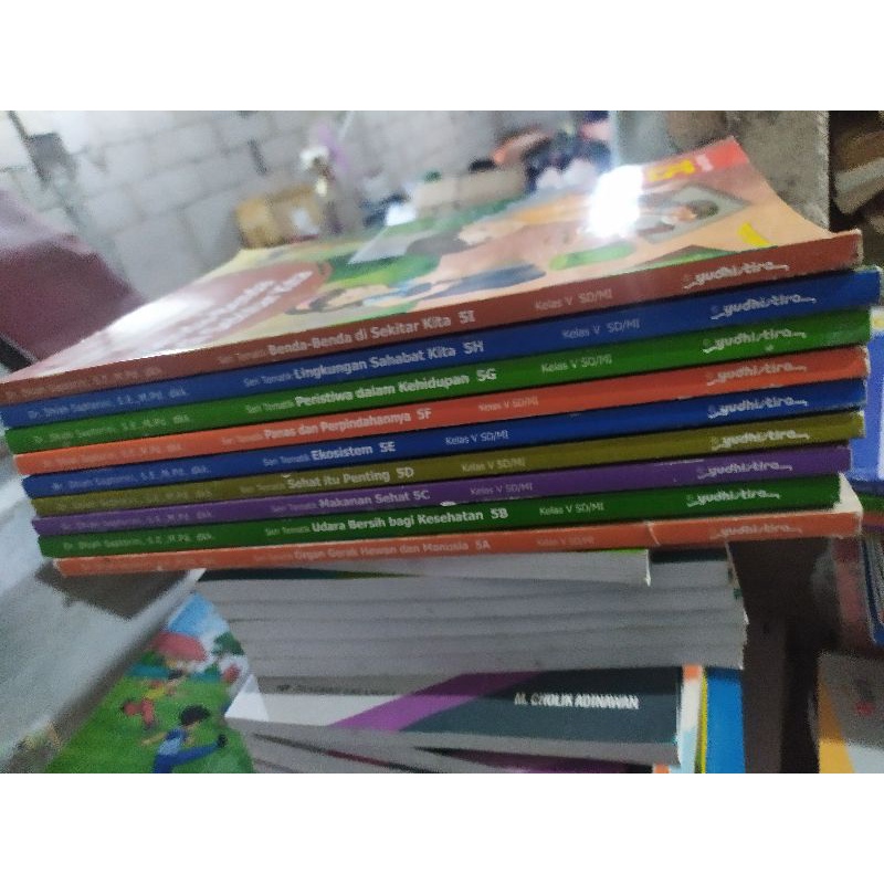 Jual buku teks tematik terpadu sd kelas 5 a sampai i edisi revisi | Shopee Indonesia