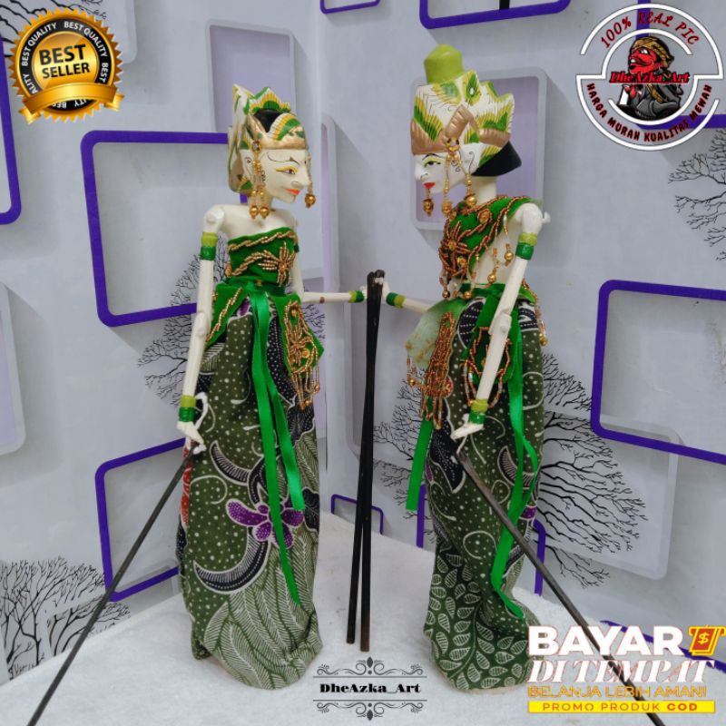 Jual Wayang Golek Wayang Rama Dan Sinta (Couple 2 Golek) 35cm Kualitas ...