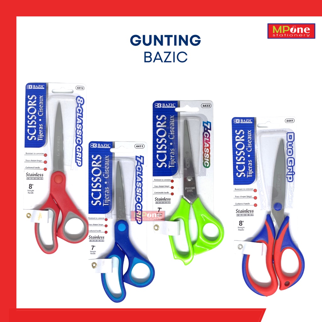 Jual Gunting Bazic / Gunting Besar / Gunting Stainless Steel Scissors ...