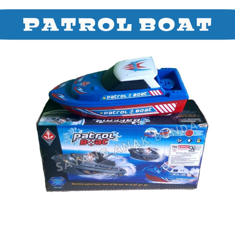 Jual Mainan Kapal Laut Patrol Boat Perahu Motor Boat | Shopee Indonesia