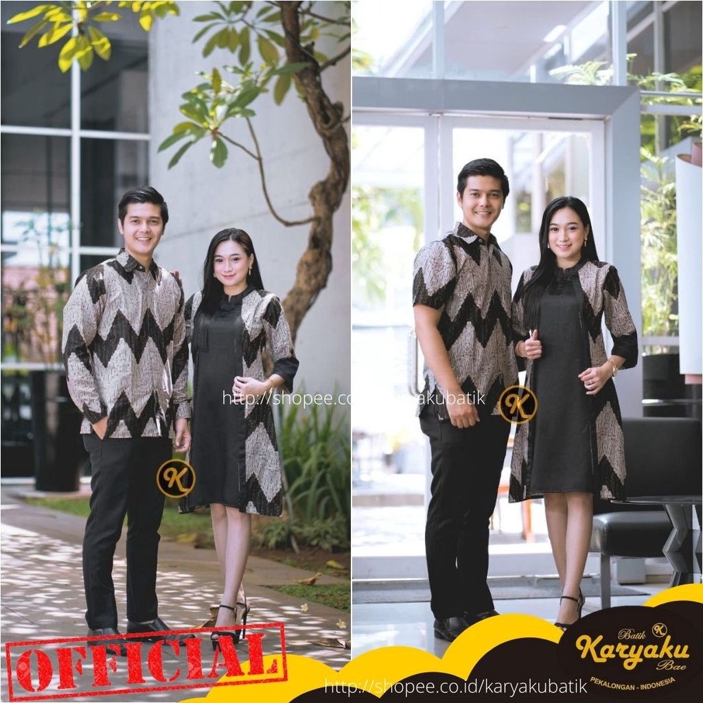 Jual Baju Couple Pasangan Terbaru 2021 Batik Gamis Kebaya Kapel Keluarga Suami Istri Batik ...