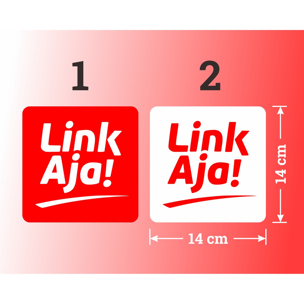 Jual Sticker Link Aja stiker pembayaran digital non tunai cashless ...