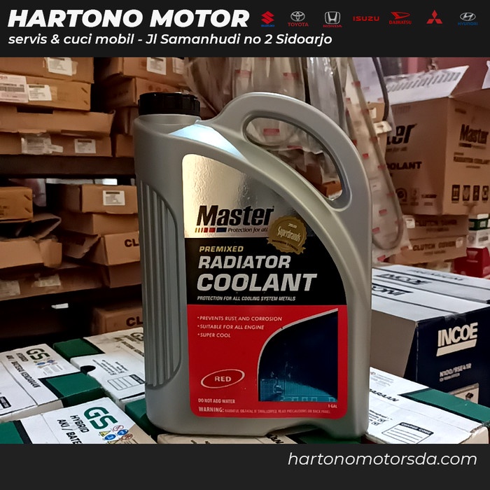 Jual MASTER RADIATOR COOLANT 4 LITER MERAH | Shopee Indonesia