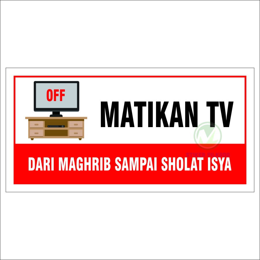 Jual STIKER VINYL MATIKAN TV | Shopee Indonesia