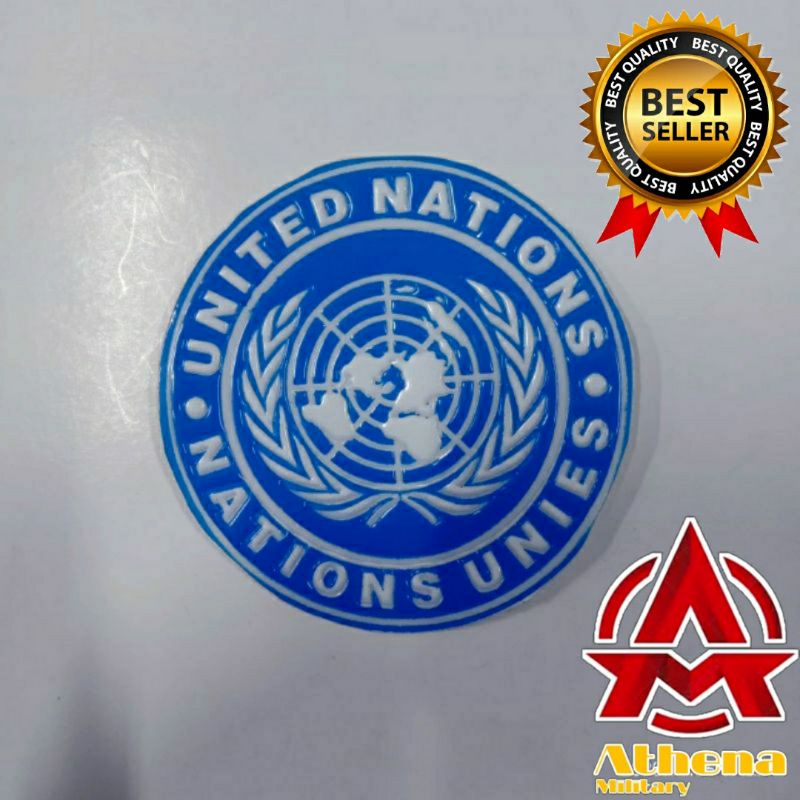 Jual Stiker Embos UN | Stiker PBB bulat | Stiker united nation timbul ...