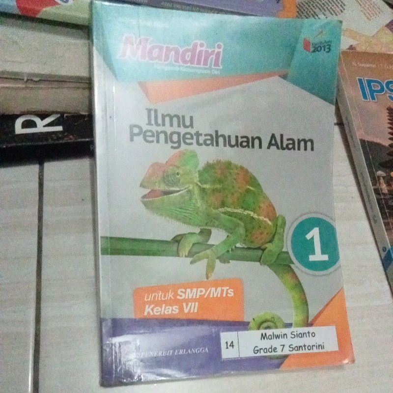 Jual buku mandiri ilmu pengetahuan alam kelas 7 SMP penerbit Erlangga kurikulum 2013 edisi ...