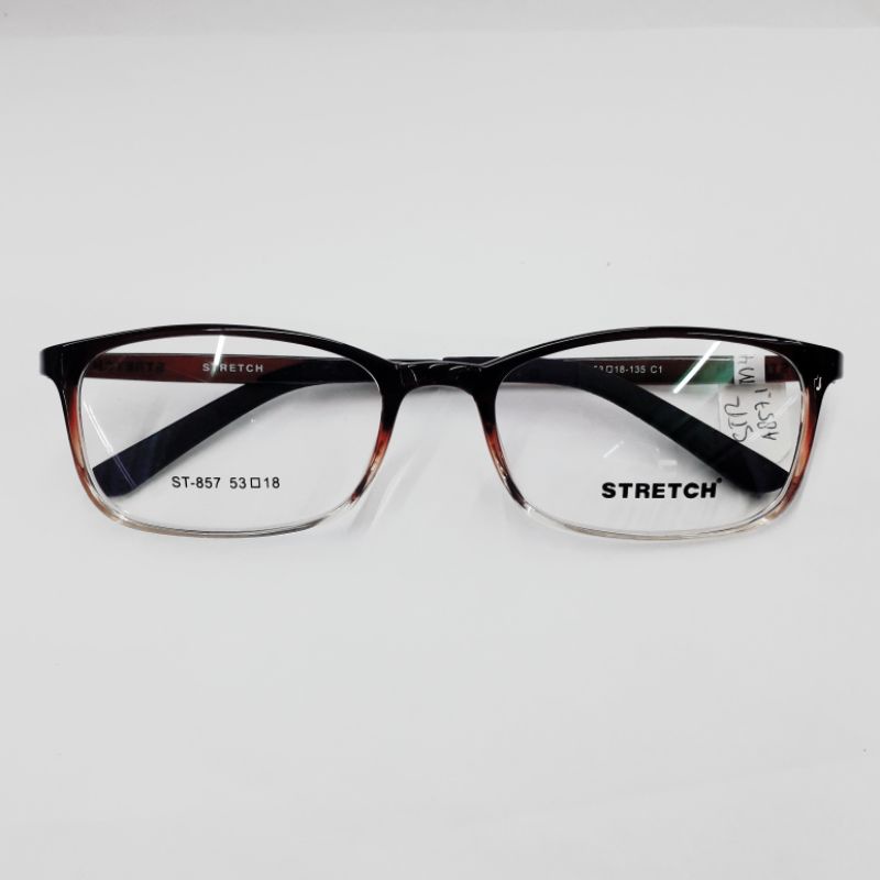 Jual Kacamata Stretch Unisex Ful Frame 857 Col.1(Brown) | Shopee Indonesia