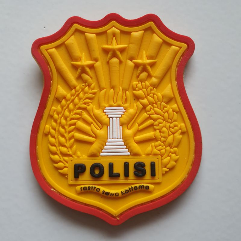 Jual PATCH RUBBER LOGO POLRI/POLISI/POLICE/BRIMOB/BARESKRIM/TEMPELAN ...