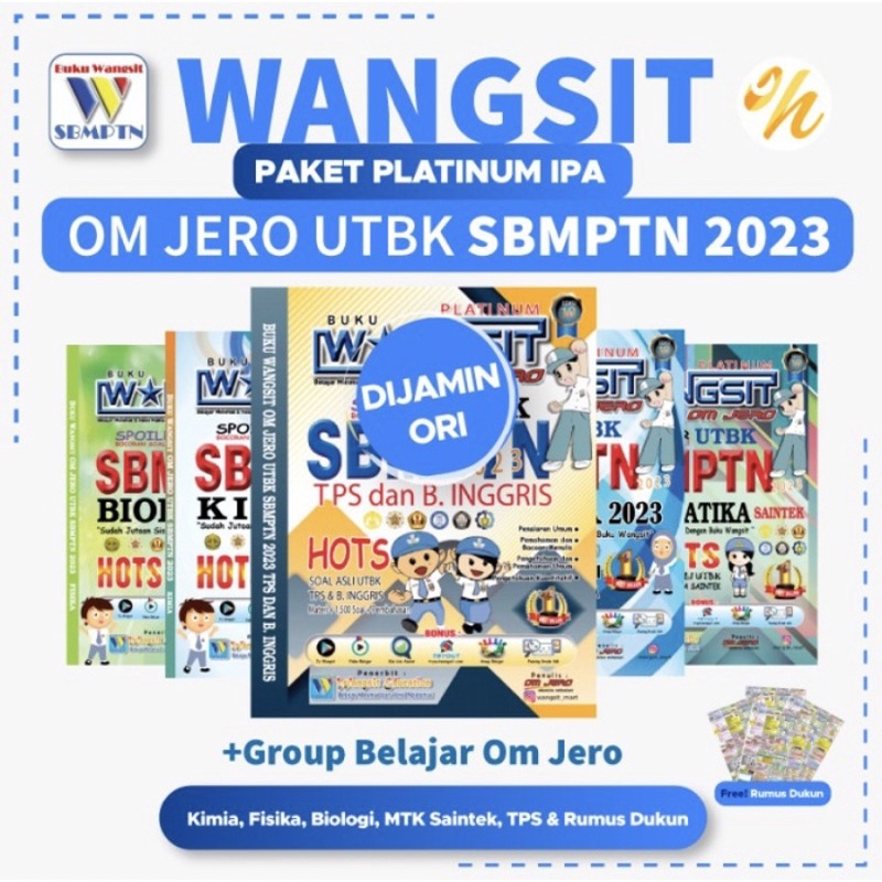 Jual Buku Wangsit 2023 UTBK SBMPTN IPA 2023 Platinum IPA Saintek 2023 Om Jero | Shopee Indonesia