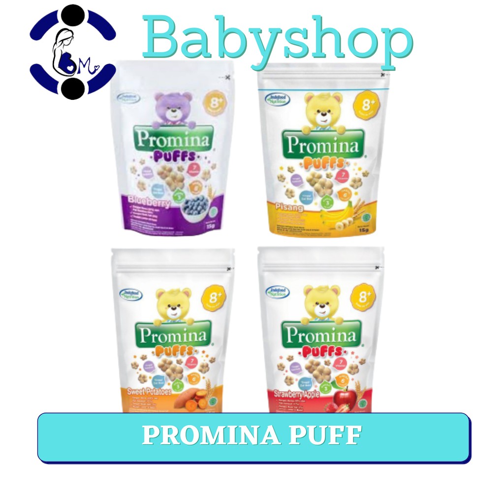 Jual Promina Puff 15gram 8+ Blueberry / Pisang | Shopee Indonesia