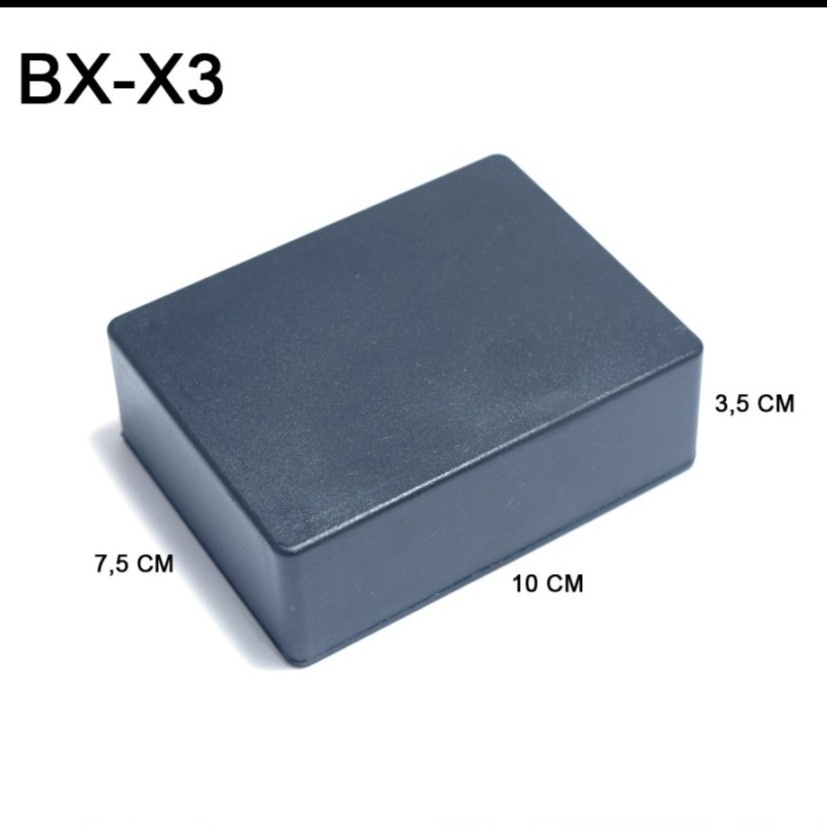 Jual box X3 plastik elektronik kotak box universal hitam 100x75x35mm ...