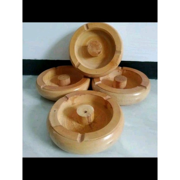 Jual Asbak Kayu Unik Tempat Abu Rokok Awet Dan Tahan Lama Model Bulat ...