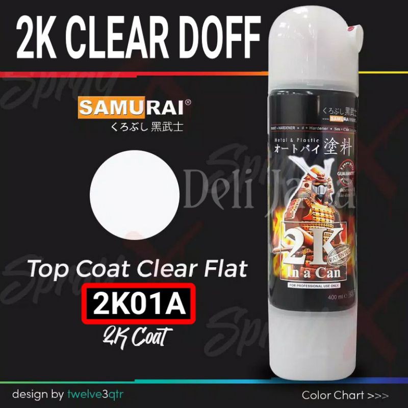 Jual SAMURAI PAINT 2K01A Clear Doff 2 komponen | Shopee Indonesia