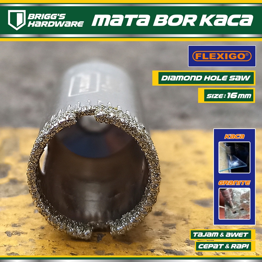 Jual Mata Bor Diamond untuk Kaca & Granite 16 mm ( harap baca deskripsi ) | Shopee Indonesia