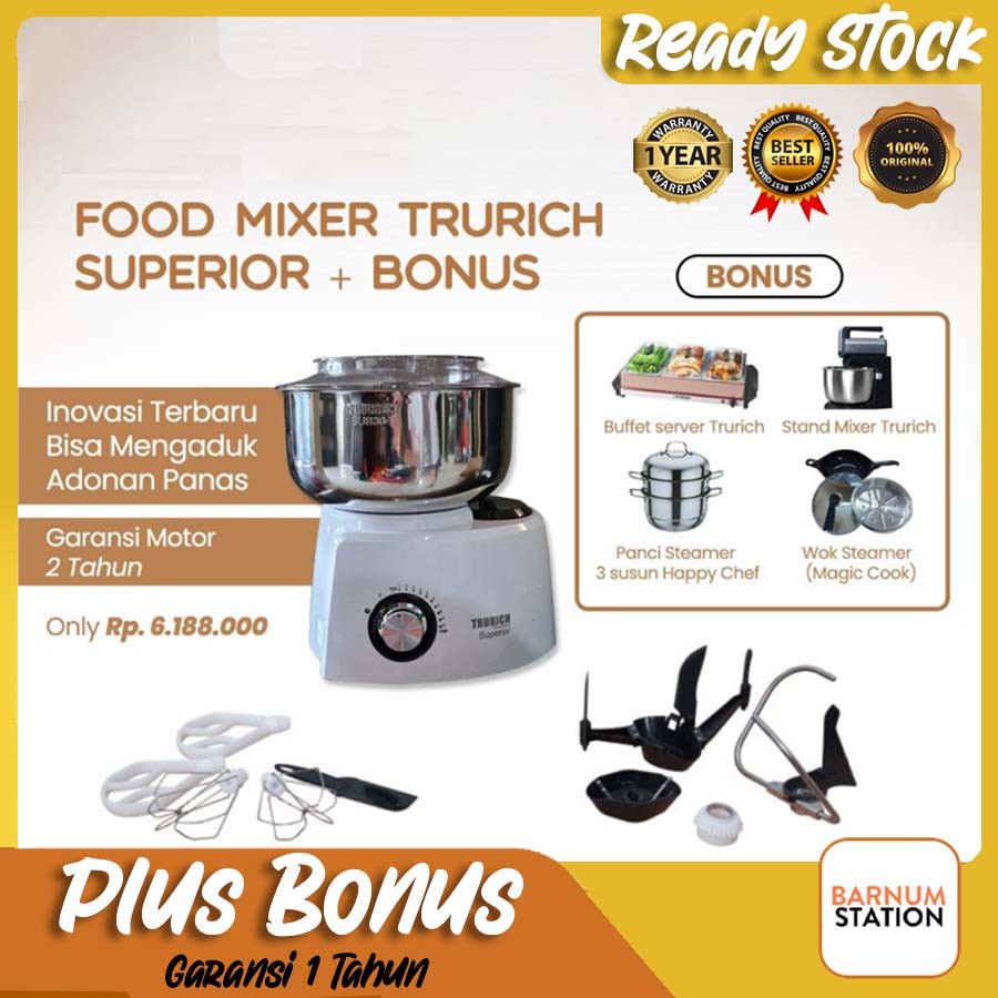 Jual MIXER TRURICH SUPERIOR MIXER ROTI MIXER KUE KAPASITAS 2 KG TEPUNG ...