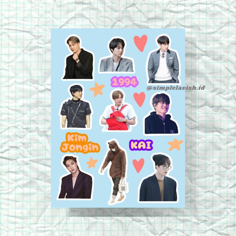 Jual Stiker K-POP | EXO Sticker Sheet | Shopee Indonesia