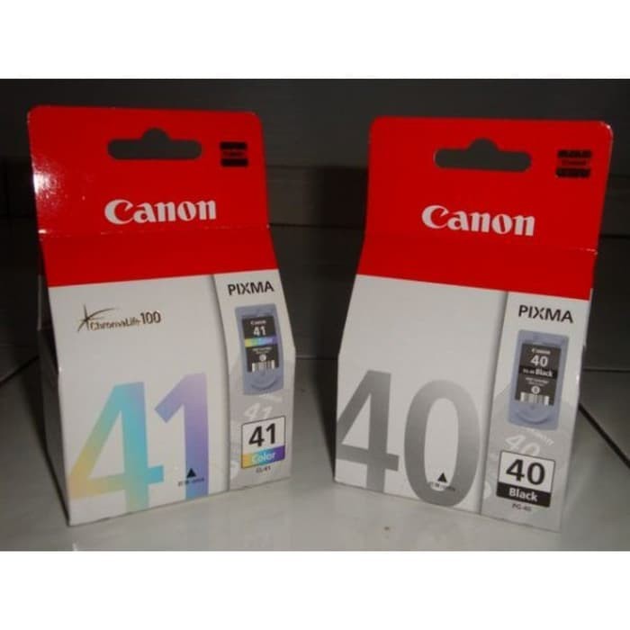 Jual CARTRIDGE CANON 40 / 41 BLACK / COLOR ORIGINAL | Shopee Indonesia
