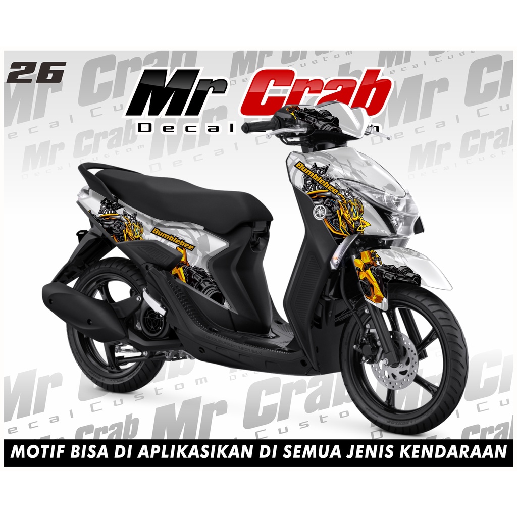 Jual STIKER DECAL YAMAHA MIO GEAR Fullbody-DECAL MIO GEAR DESIGN NEW ...